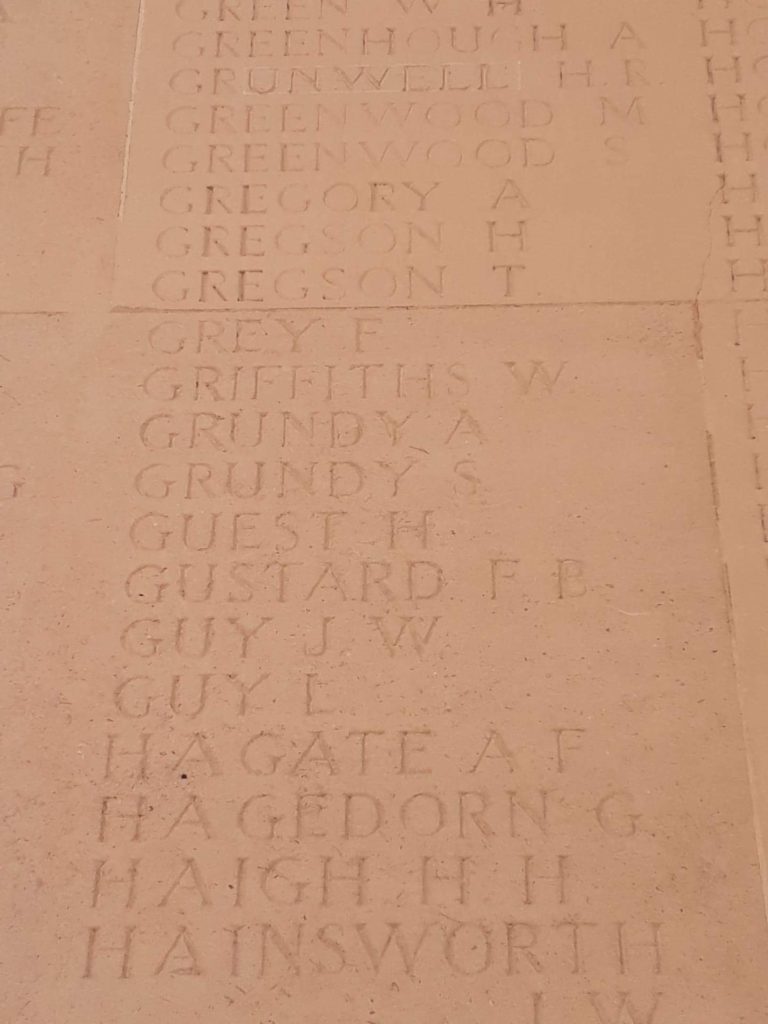 Harry Gregson – Sergeant 96511 – Garforth Roll Of Honour